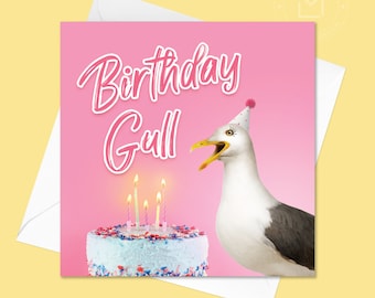 Gull Birthday Card - Etsy UK