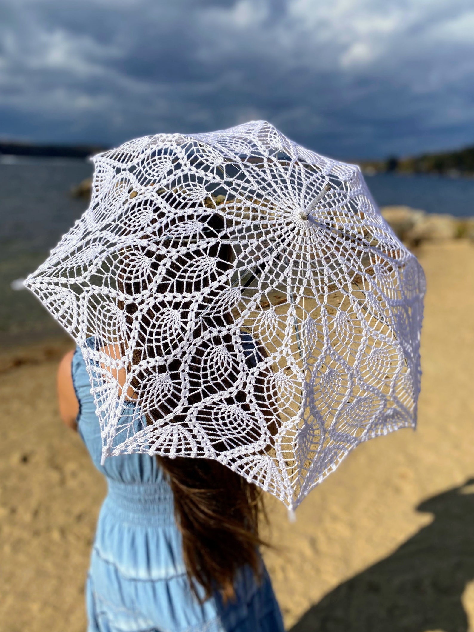 Wedding Parasol - Lace Crochet - Handmade - Etsy