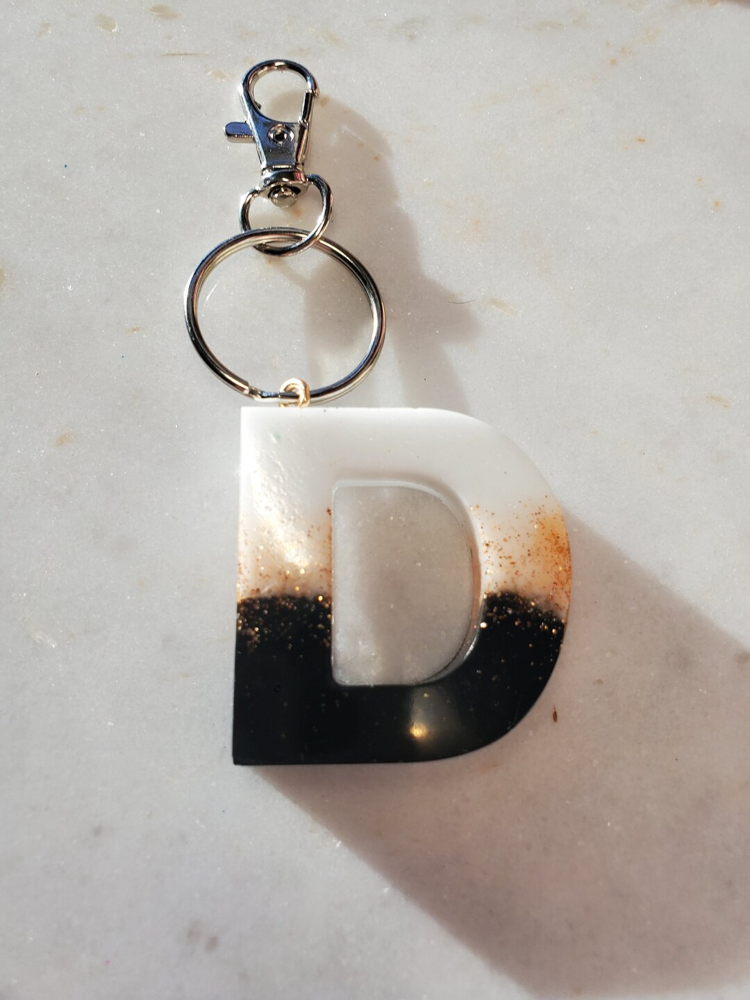 Letter D Keychain - Etsy