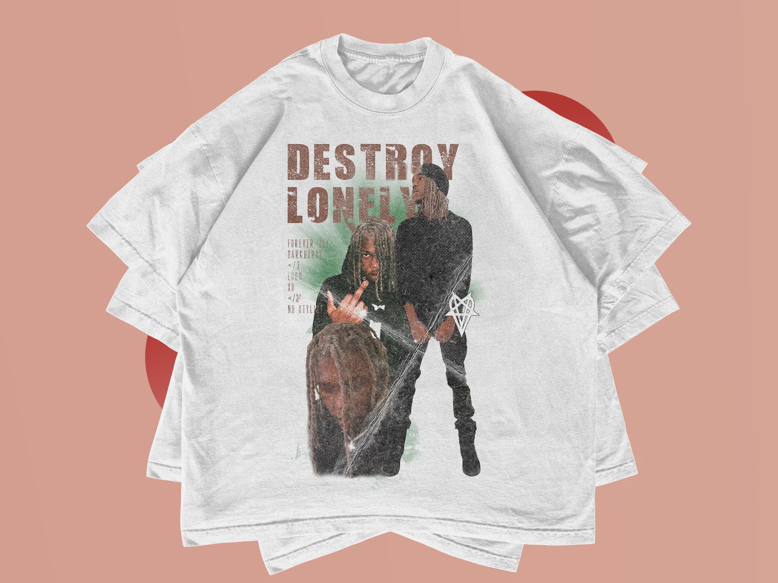 Destroy Lonely Vintage Short Long Sleeve T Shirt Opium Label Spotify ...