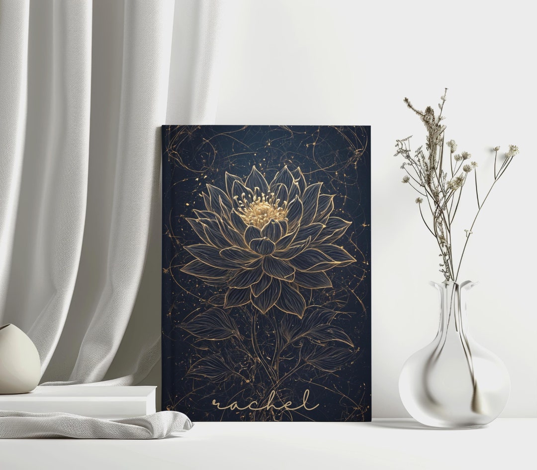 Lotus Flower Hardcover Journal Divine Energy Field Writing Journal ...