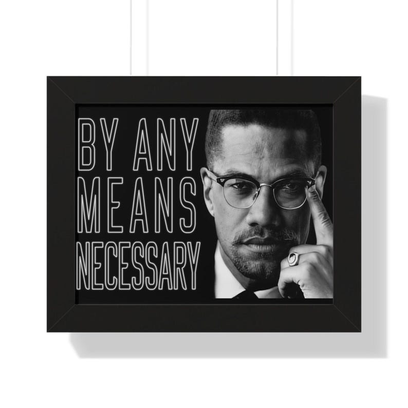 Malcolm X Quote Print: Black History, Civil Rights Art - Etsy