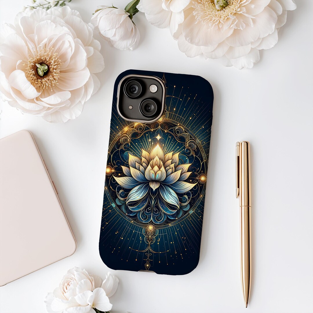 Celestial Lotus Flower Phone Case: Divine Energy Protective Shell - Etsy