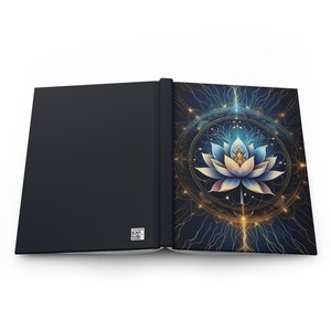 Celestial Divine Lotus Flower Hardcover Journal Floral Art Notebook ...