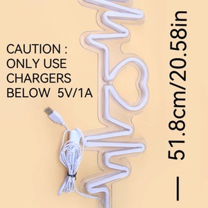 Usb Interface Heartbeat Acrylic Board Led Light for Bedroom, Birthday ...