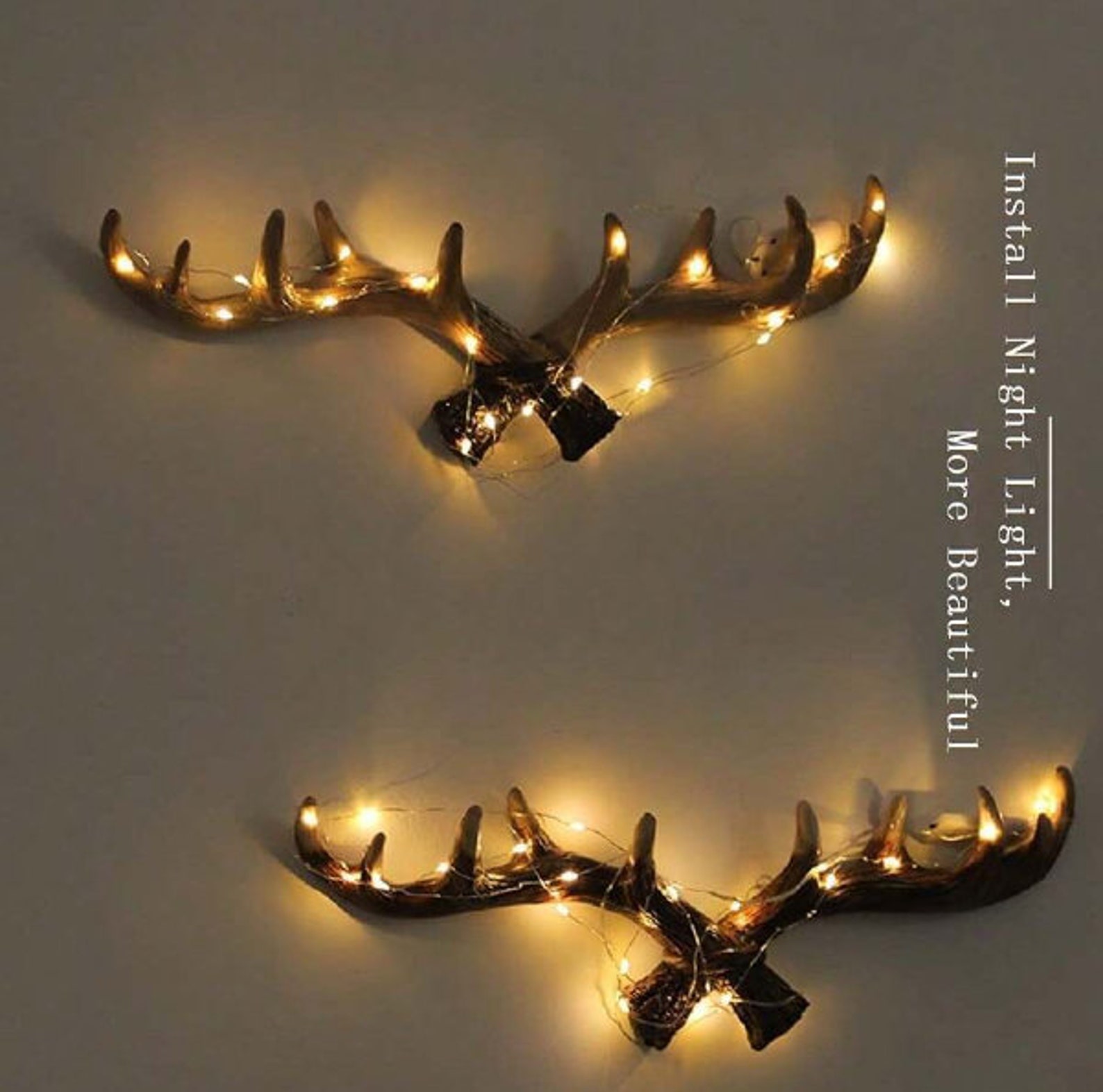 A Vintage Antler Decorative Pendant Decorative Wall Hangers , Home ...