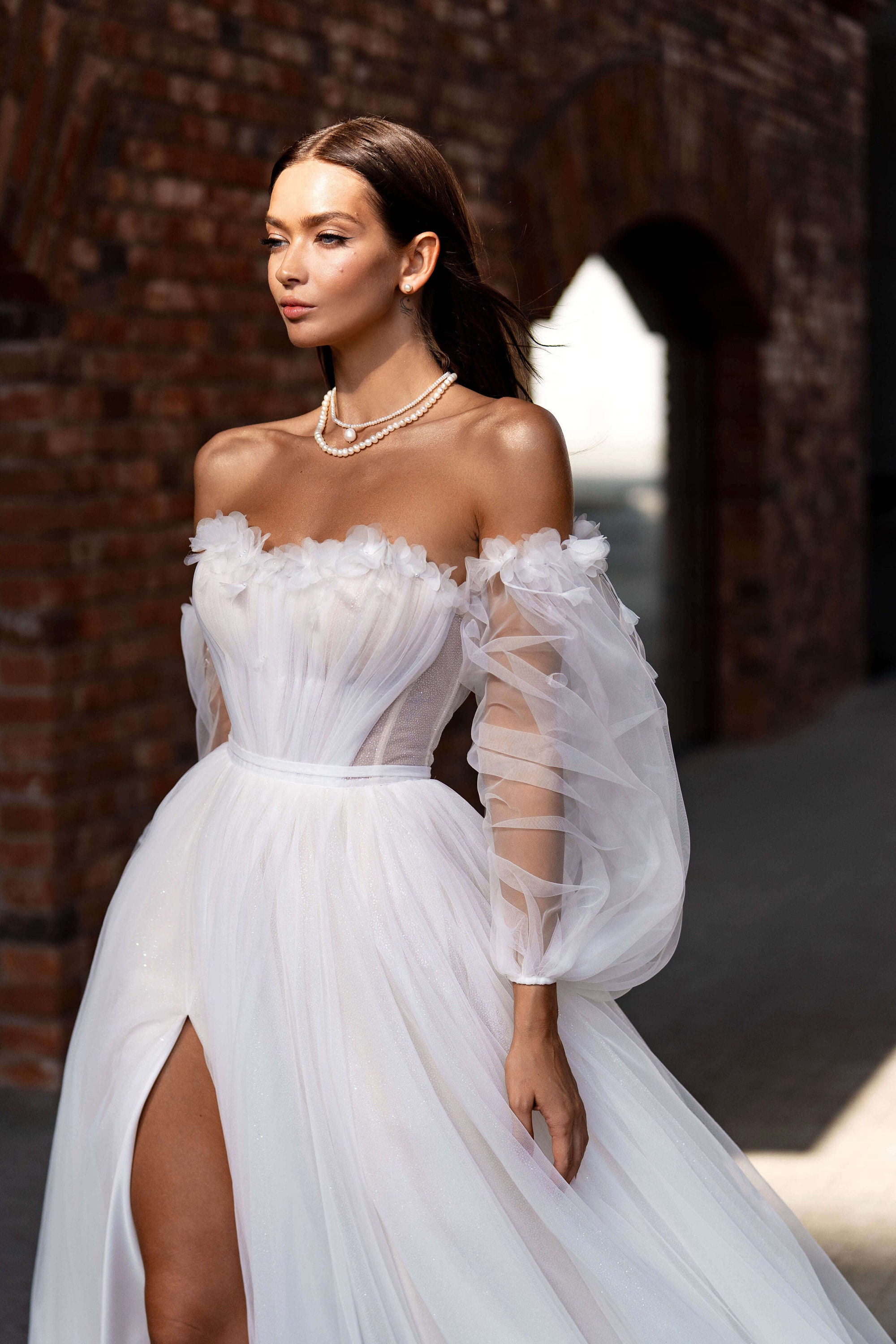 Strapless Wedding Dresses With Diamonds Puffy