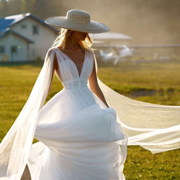 V Back Wedding Dress - Etsy