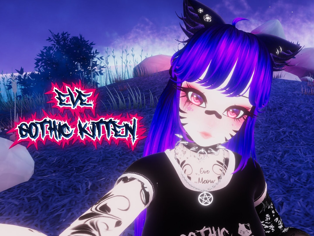 Eve Gothic Kitten Vrchat Avatar 3.0 - Etsy