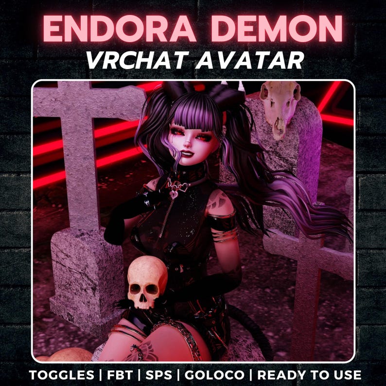 Endora Demon Girl Vrchat Avatar 3.0 - Etsy