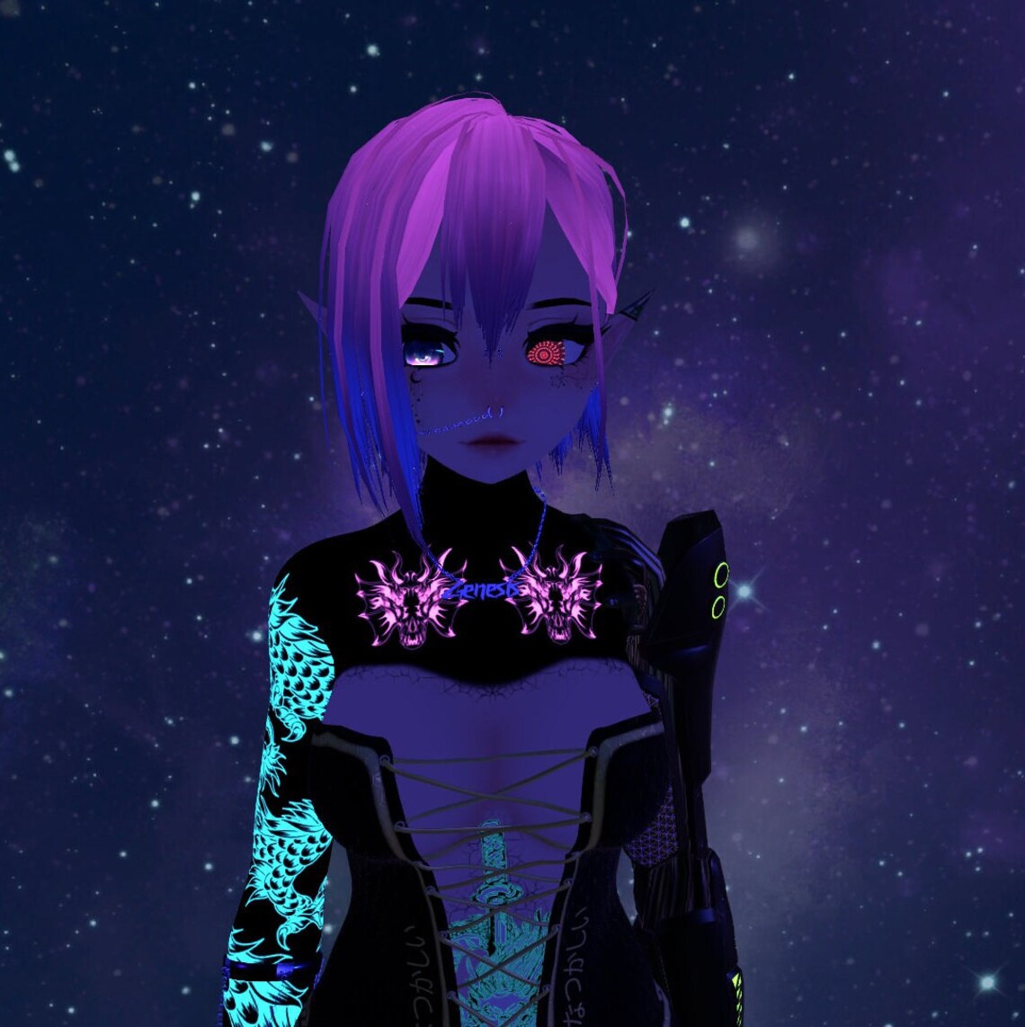 Genesis Cyber Girl Vrchat Avatar 3 0 Etsy