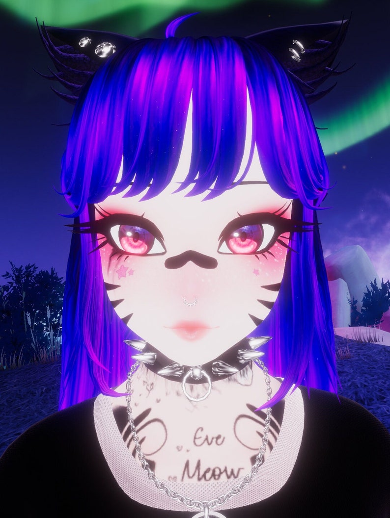 Eve Gothic Kitten Vrchat Avatar 3.0 - Etsy