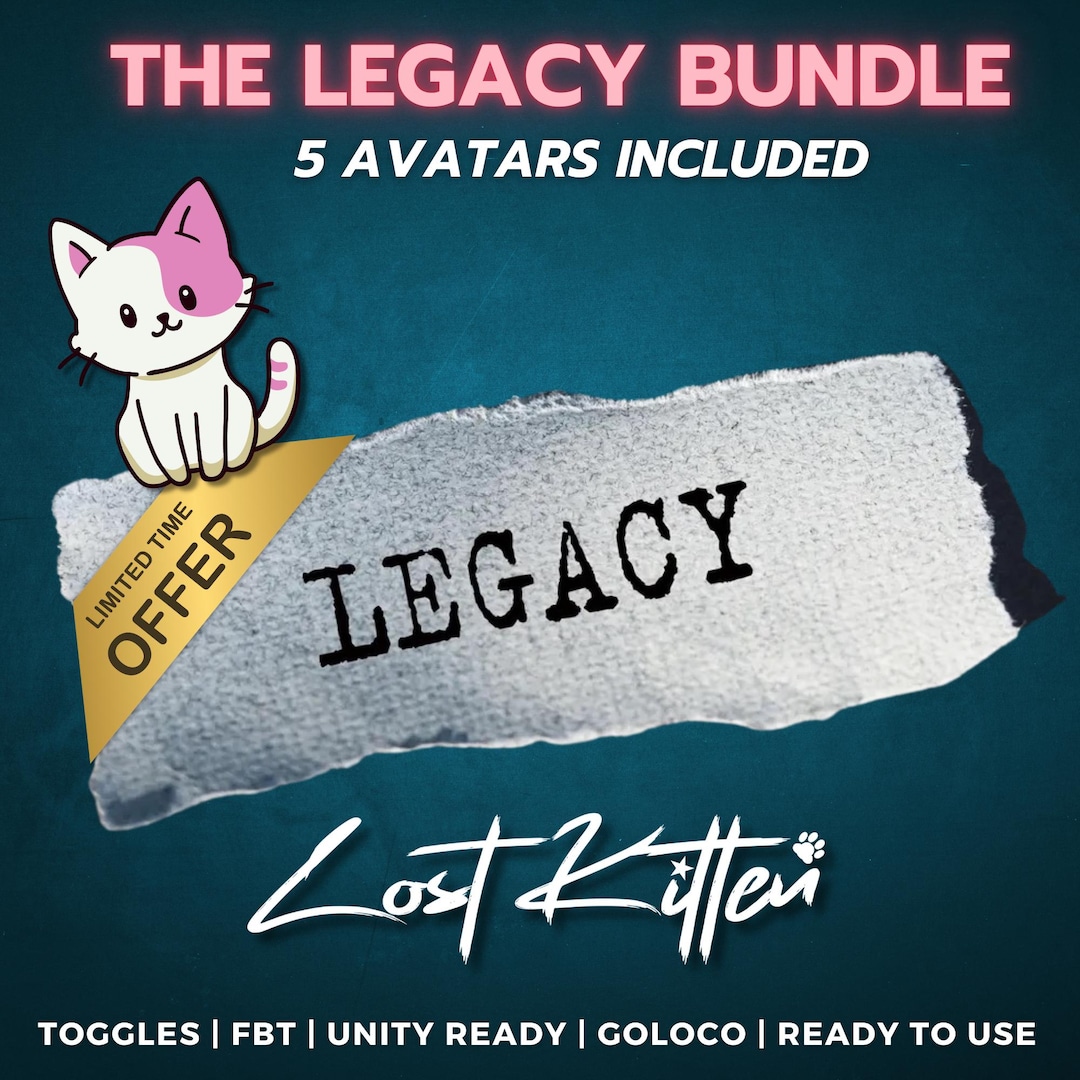 Vrchat Avatar Bundle – 5 Legacy Avatars | FBT | Unity Ready | Limited ...