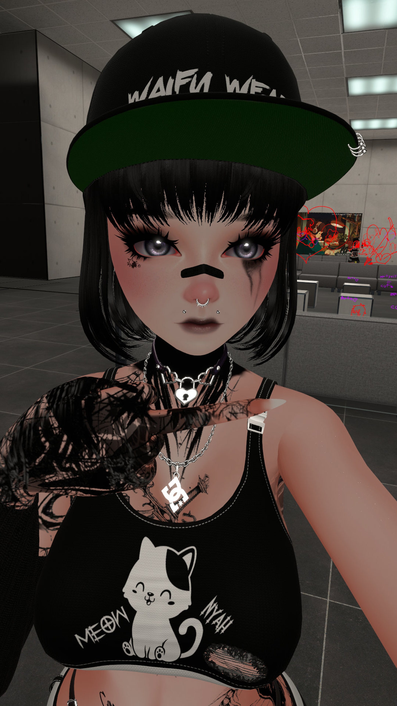 Jinx Goth Girl Vrchat Avatar 3.0 - Etsy