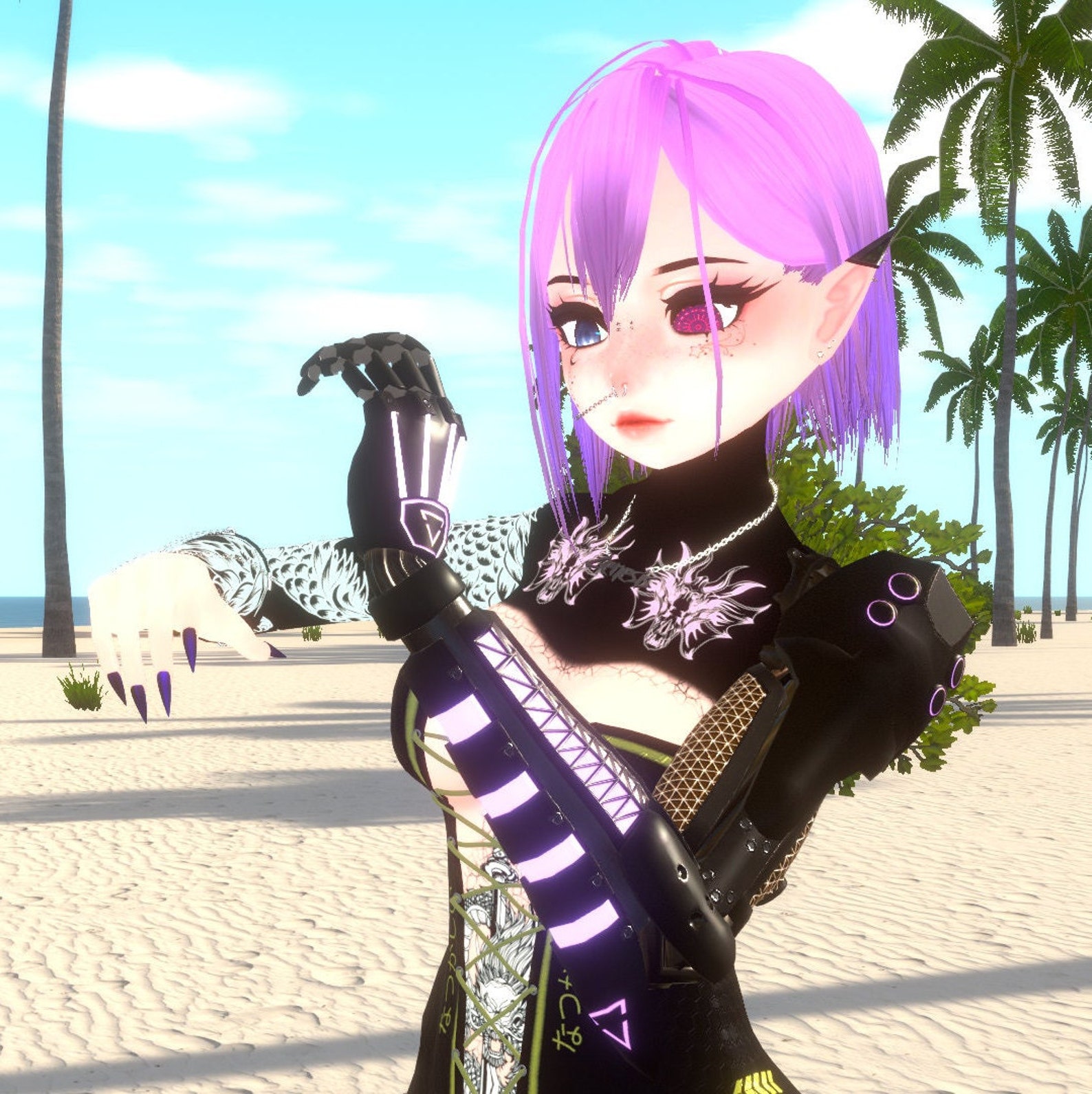 Genesis Cyber Girl Vrchat Avatar 3.0 - Etsy