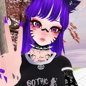 Eve Gothic Kitten Vrchat Avatar 3.0 - Etsy