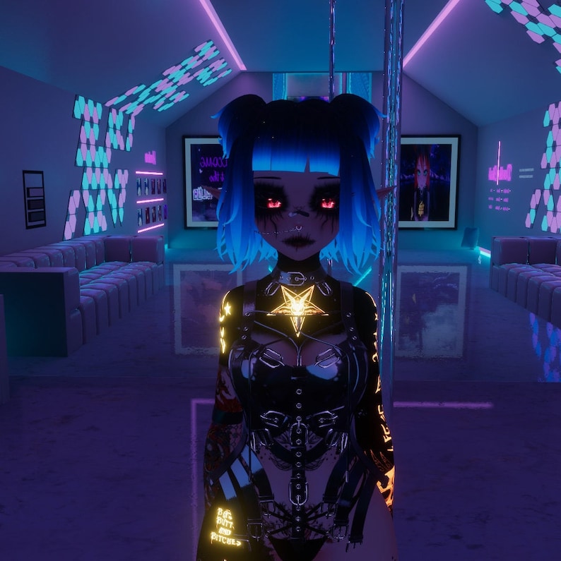 Seraphim Deamon Girl Vrchat Avatar 3.0 - Etsy