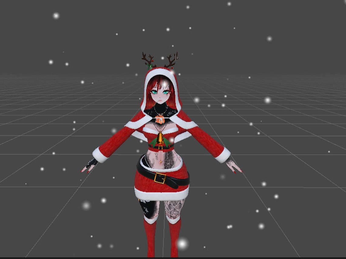 Christmas Girl Velvet Vrchat Avatar 3.0 - Etsy