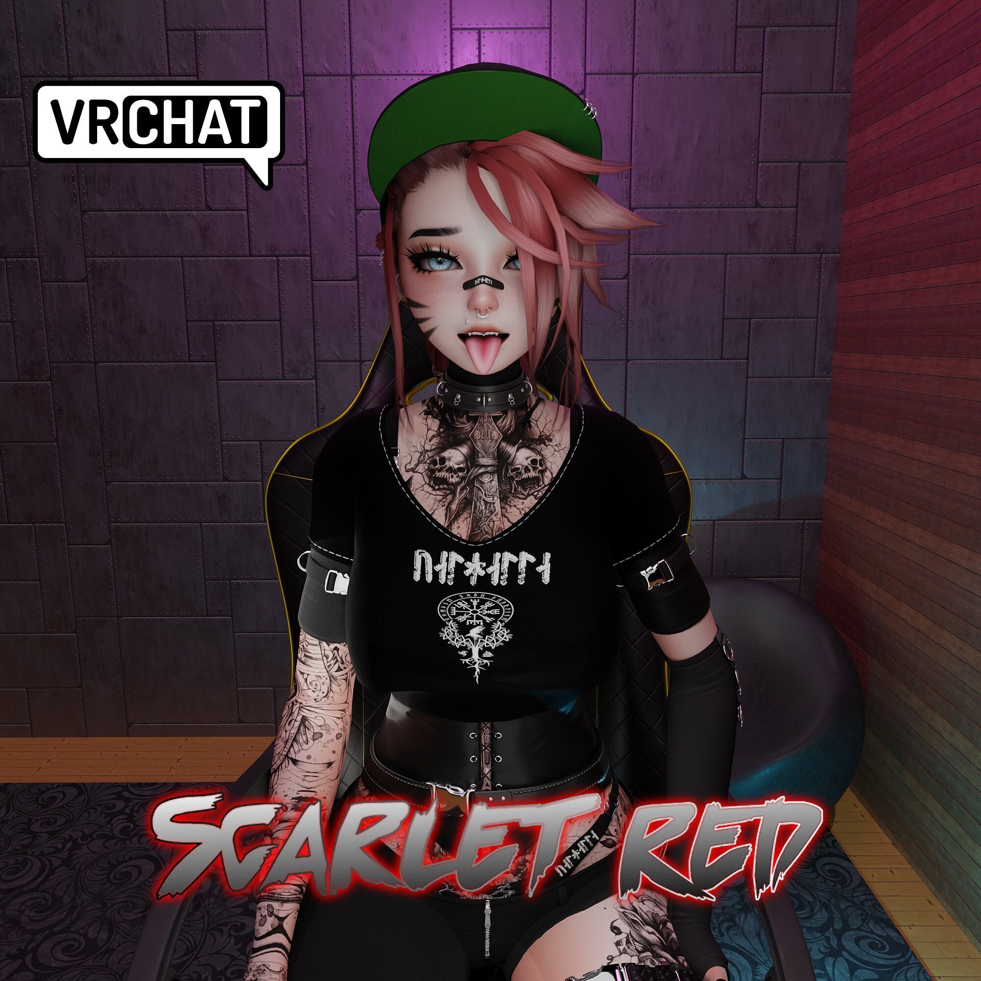 Scarlet Red Viking Girl Vrchat Avatar 3.0 - Etsy