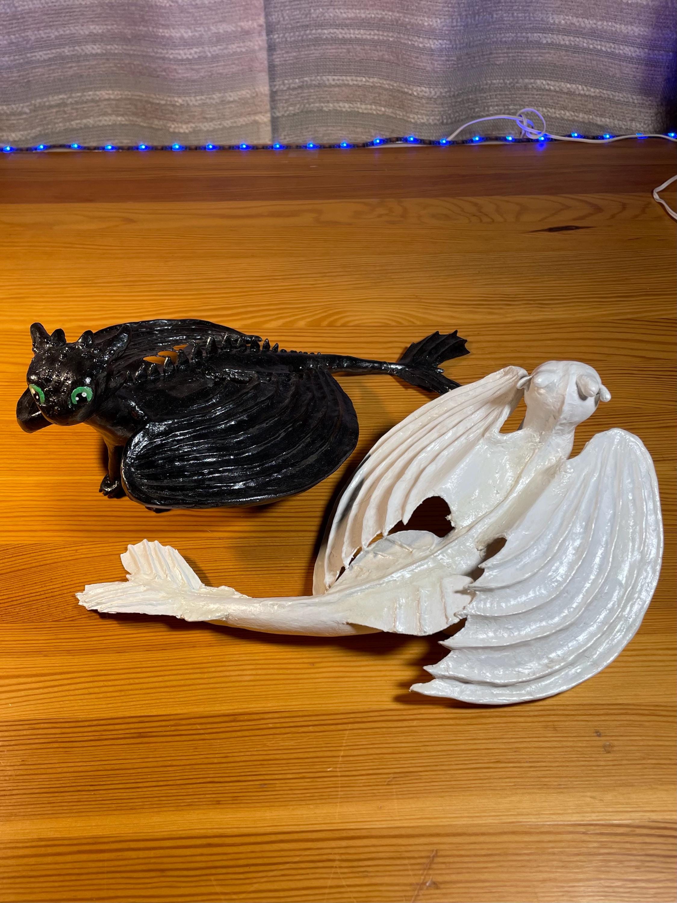 Clay Dragon Toothless and Light Fury - Etsy