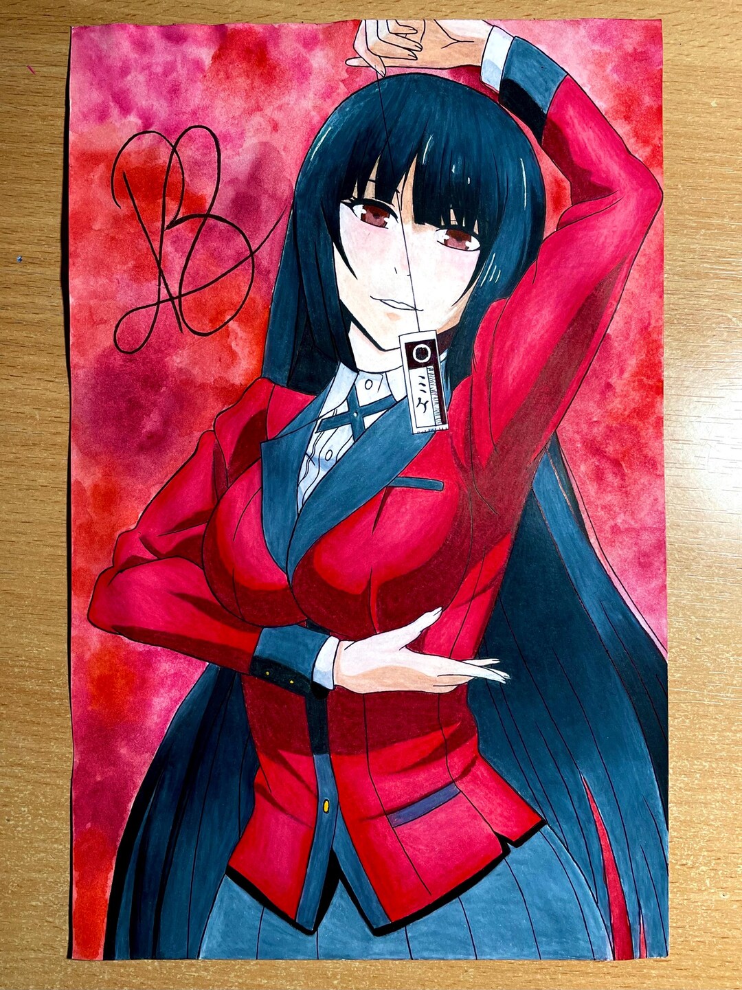 Anime Kakegurui Drawing - Etsy