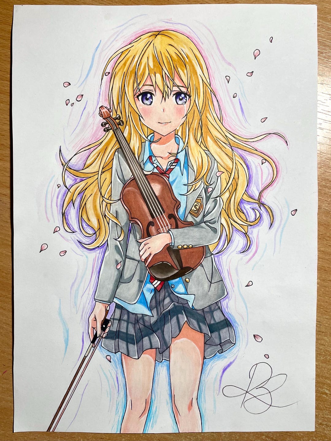 Anime Your Lie in April Drawing - Etsy
