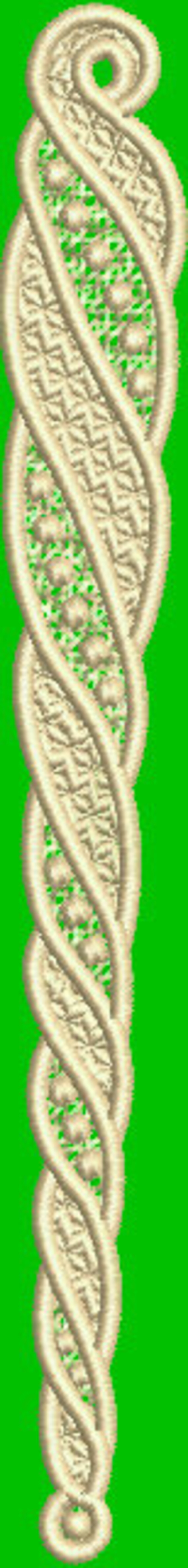 Lot of Six Free Standing Lace Icicle Ornaments Digital Machine ...