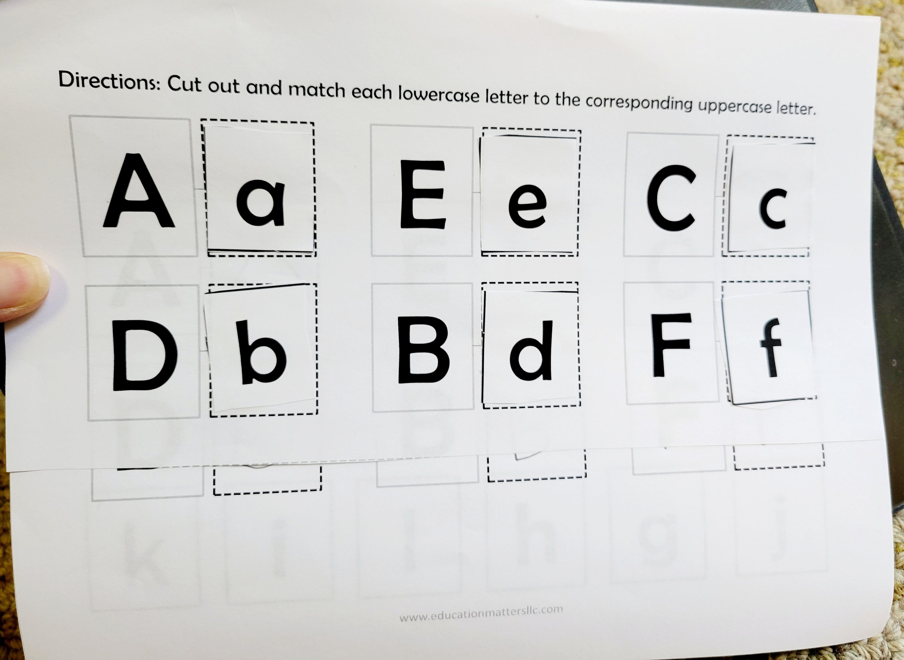 Learn Uppercase Letters, Upper Lowercase Letter Matching, Capital ...