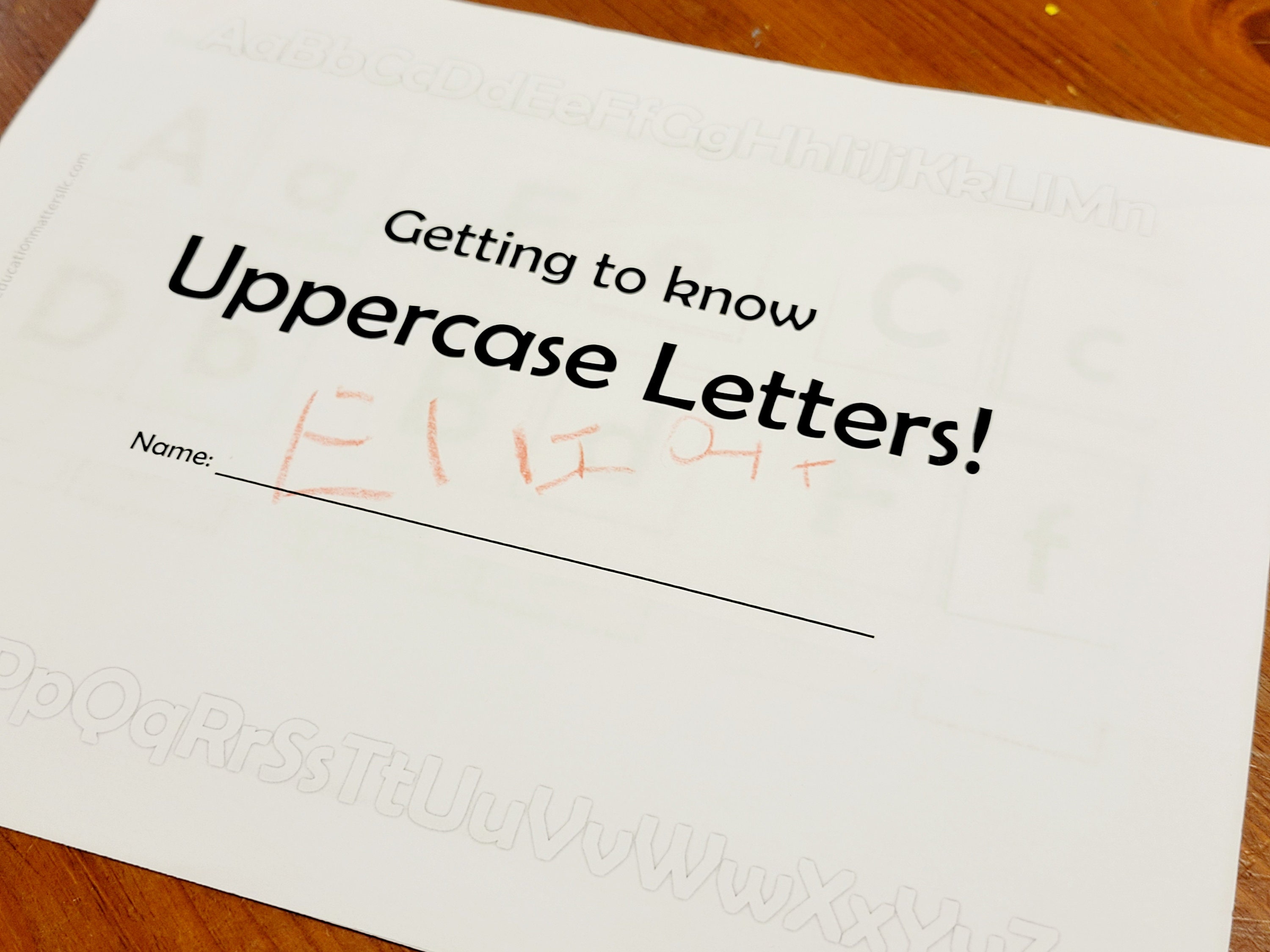 Learn Uppercase Letters, Upper Lowercase Letter Matching, Capital ...