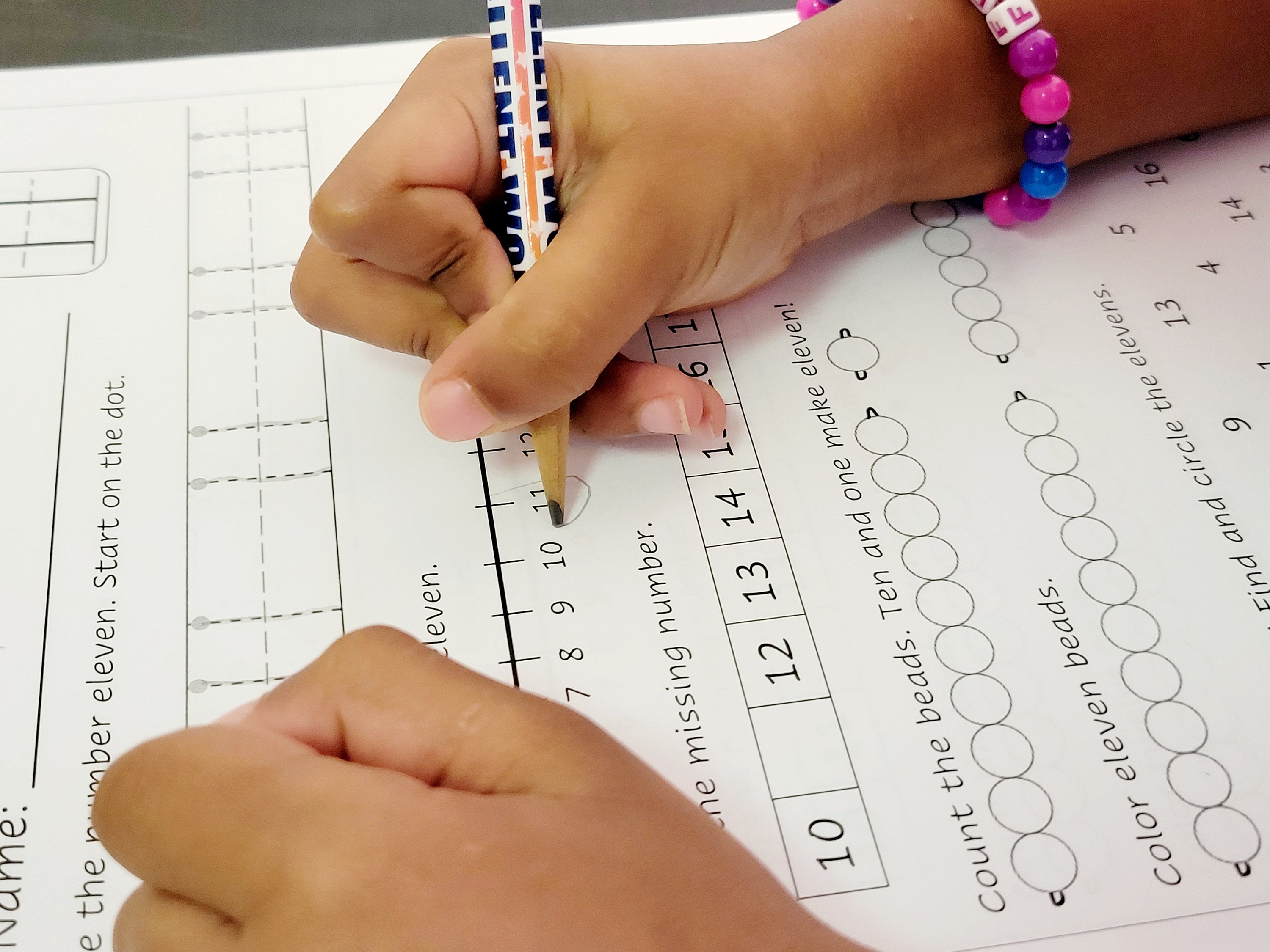 Teen Numbers Workbook, Practice Teen Numbers, Pre-k Kindergarten ...