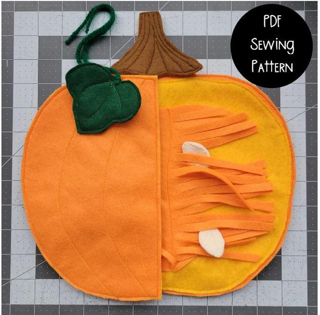 Montessori Felt Pumpkin Puzzle, Parts of Squash Puzzle, Montessori ...