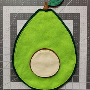 Parts of an Avocado Felt Puzzle, Alligator Pear Fruit Life Cycle ...