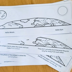 Total Solar Eclipse Printable Booklet, Montessori Science Activity, Pre ...