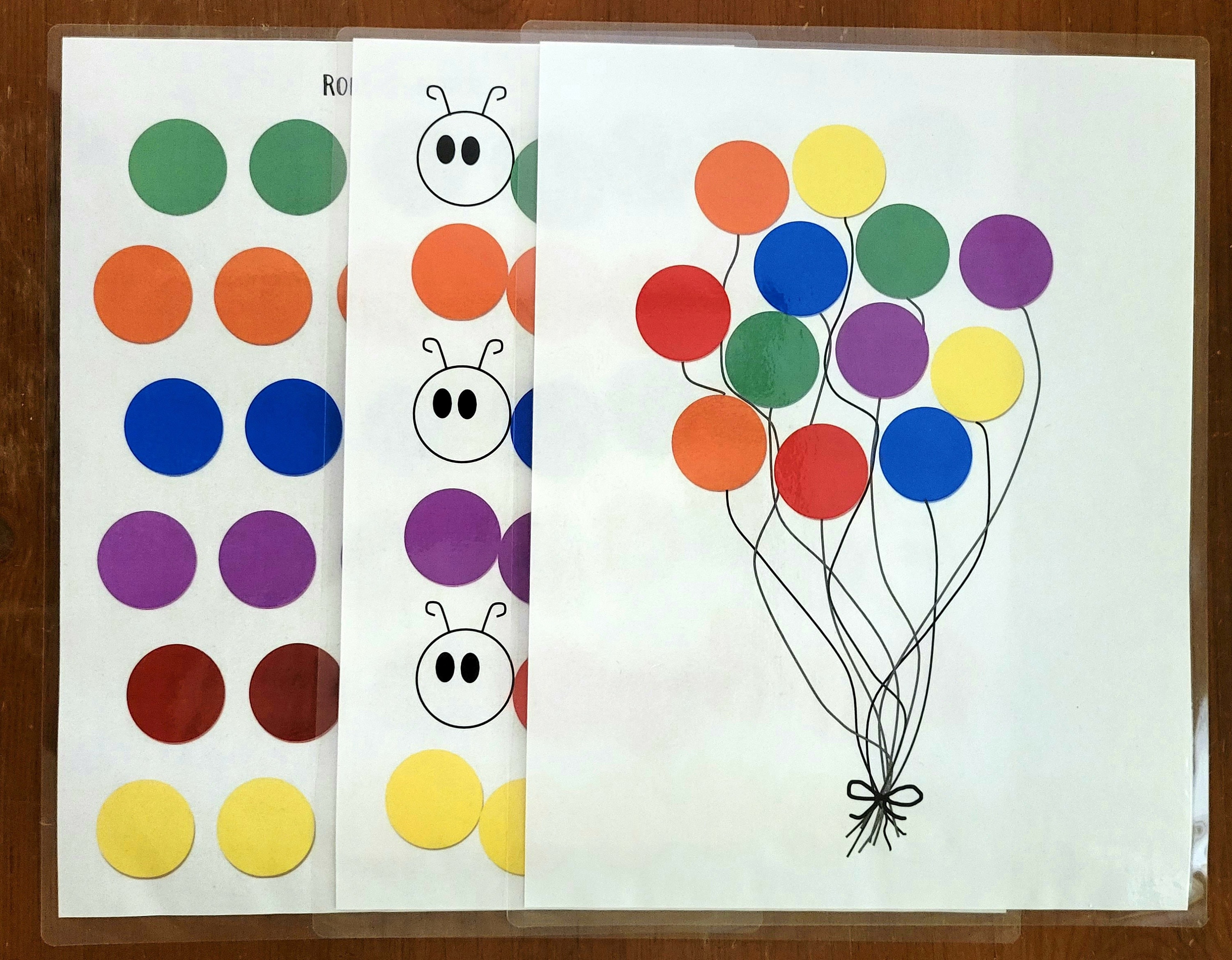 Roll-a-match Dice and Disc Game / Pre-k and Kindergarten Game ...