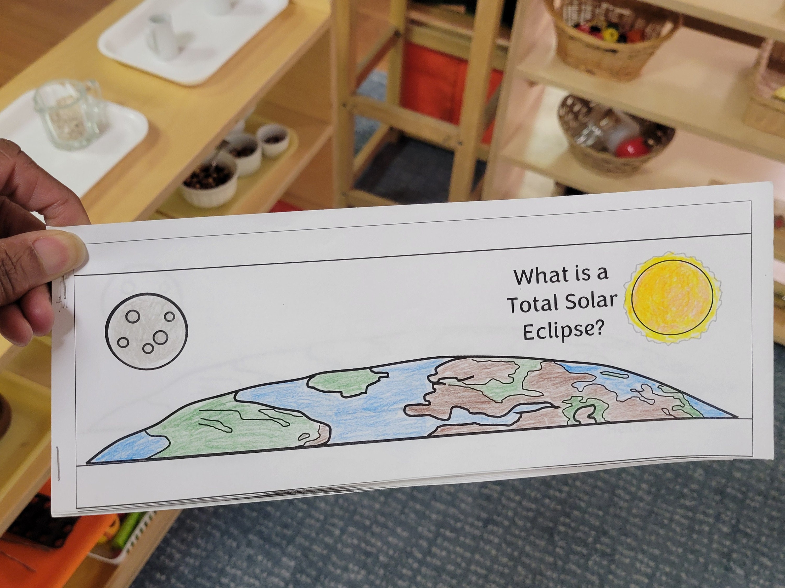 Total Solar Eclipse Printable Booklet, Montessori Science Activity, Pre ...