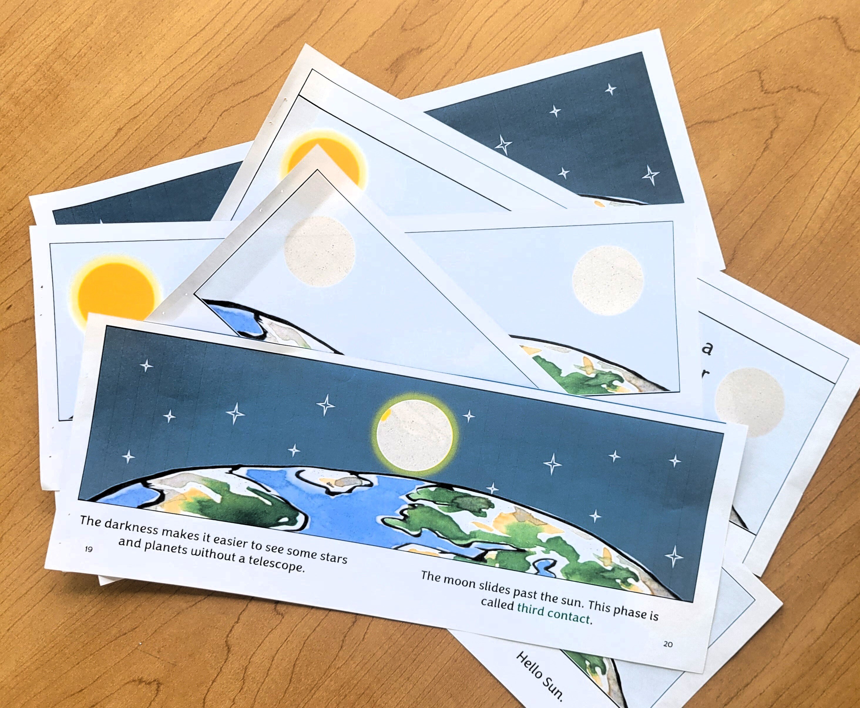 Total Solar Eclipse Printable Booklet, Montessori Science Activity, Pre ...