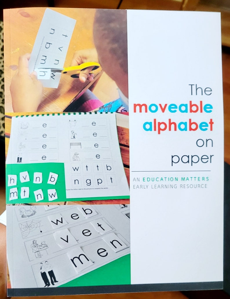 The Moveable Alphabet on Paper Workbook, Montessori Primary Language ...