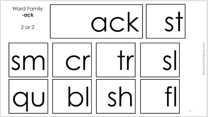 Word Families Flipbook BUNDLE, Montessori Language Resource, Emerging ...