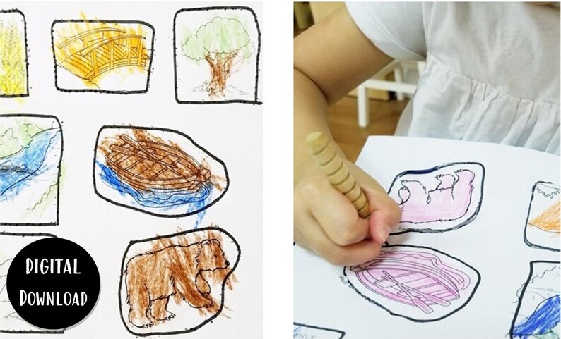 Going on A Bear Hunt Viewfinder Project Craft Activity, Circle Time ...