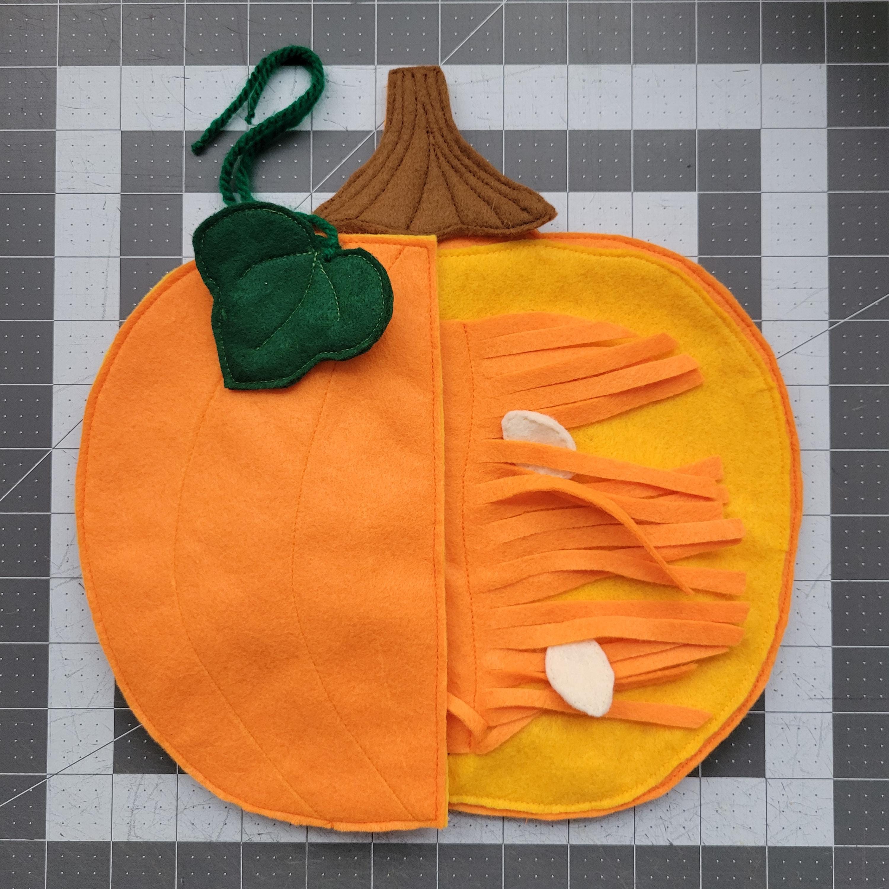 Parts of a Pumpkin Felt Puzzle, Squash Fruit Life Cycle, Montessori ...