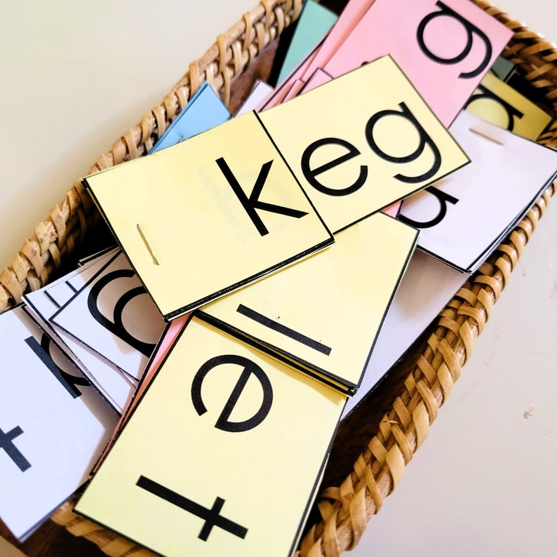 Word Families Flipbook, Montessori Language Resource, Emerging Beginner ...