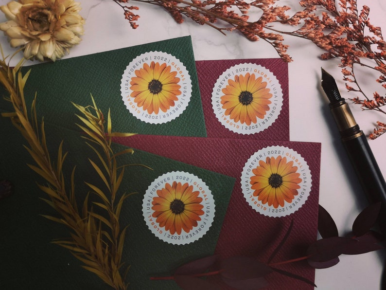 Global African Daisy Stamps of Forever Good for Wedding - Etsy