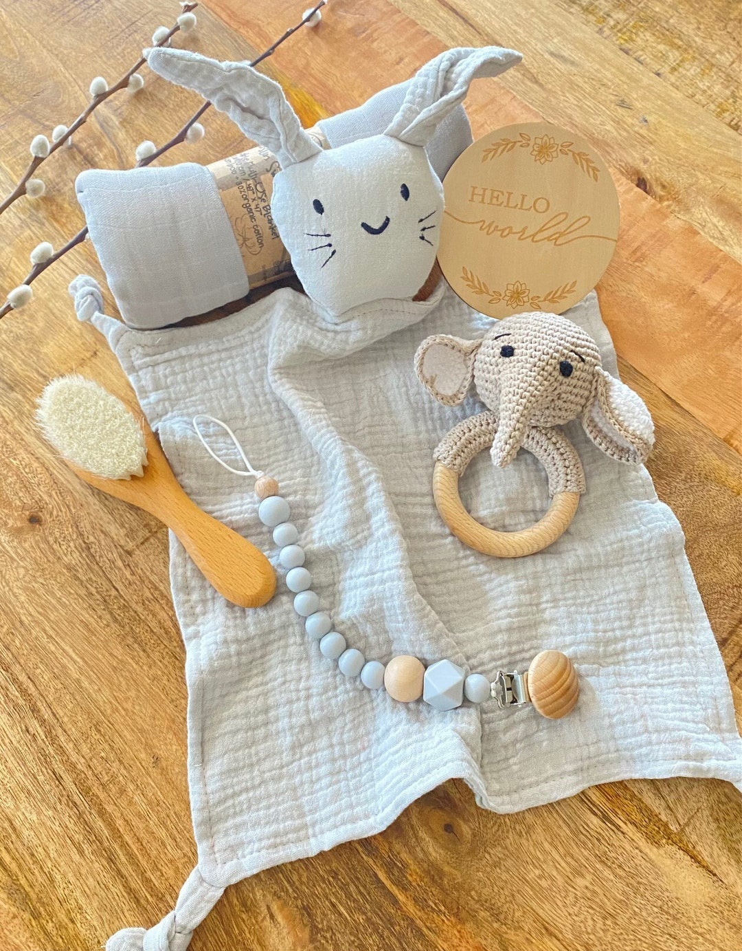 Welcome Baby Gift Basket Baby Shower Gift Newborn Blanket Newborn ...