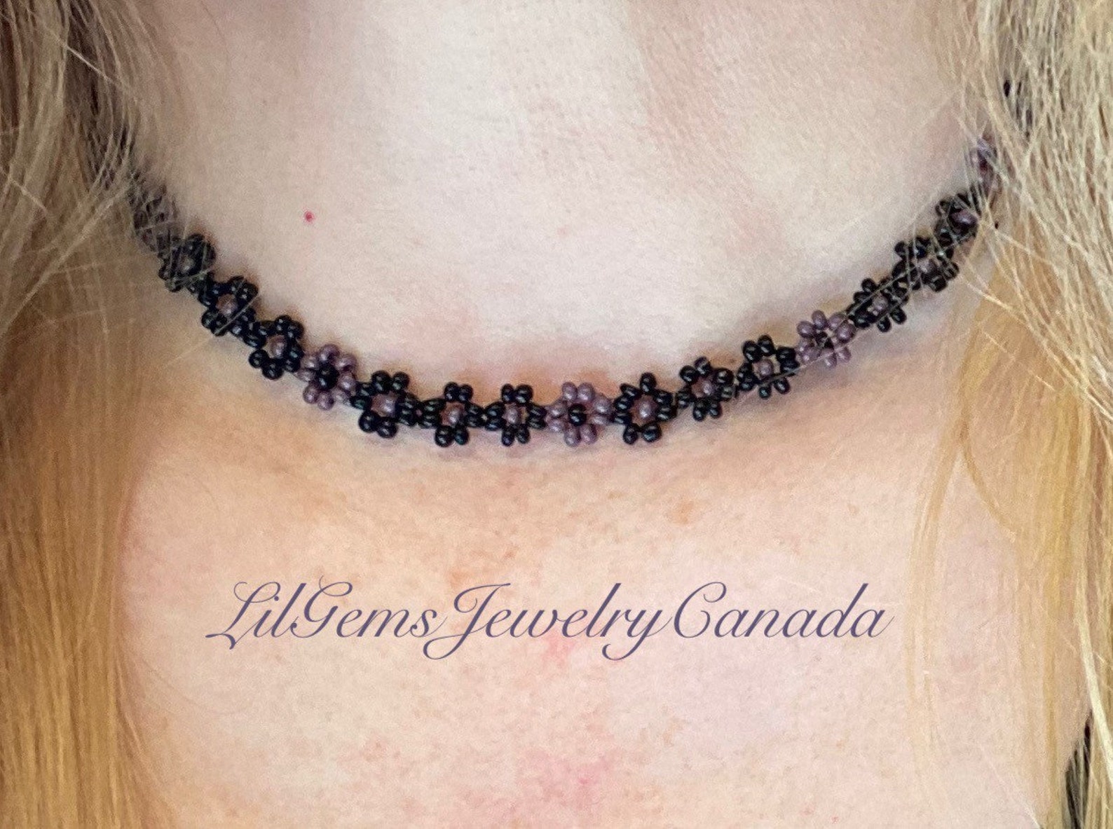 Daisy Chain Beaded Choker Necklace - Etsy