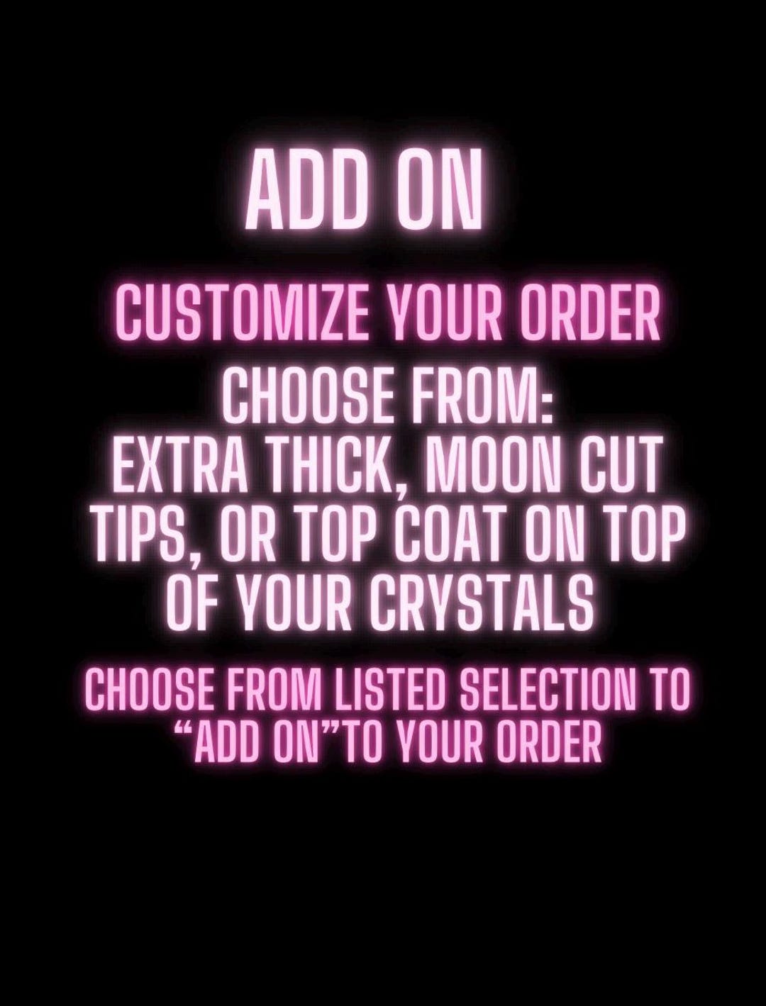 Add On| Customize Your Order - Etsy