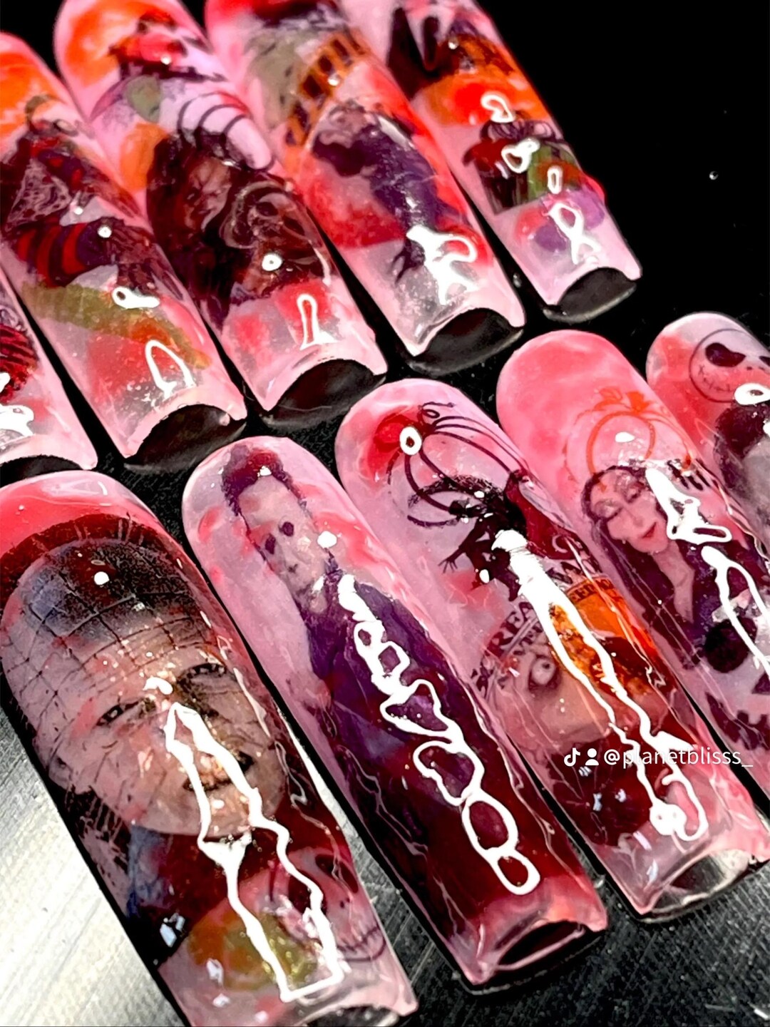 3D Blood Press on Nails|michael Myers Scream Adam’s Family Design ...