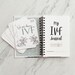 My IVF Journal & Milestone Card Set // IVF Organizer and Photo Cards ...