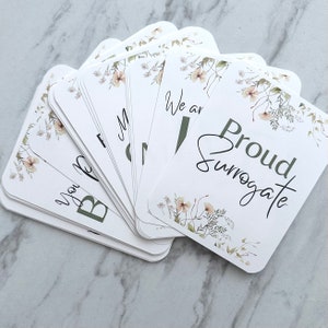 Surrogate IVF Milestone Cards // Surrogate IVF Care Gift // Surrogate ...