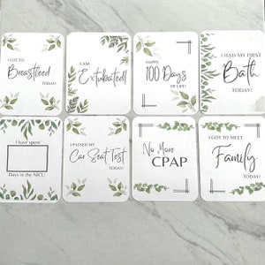 NICU Baby Milestone Cards // Preemie NICU Baby Milestone Cards ...