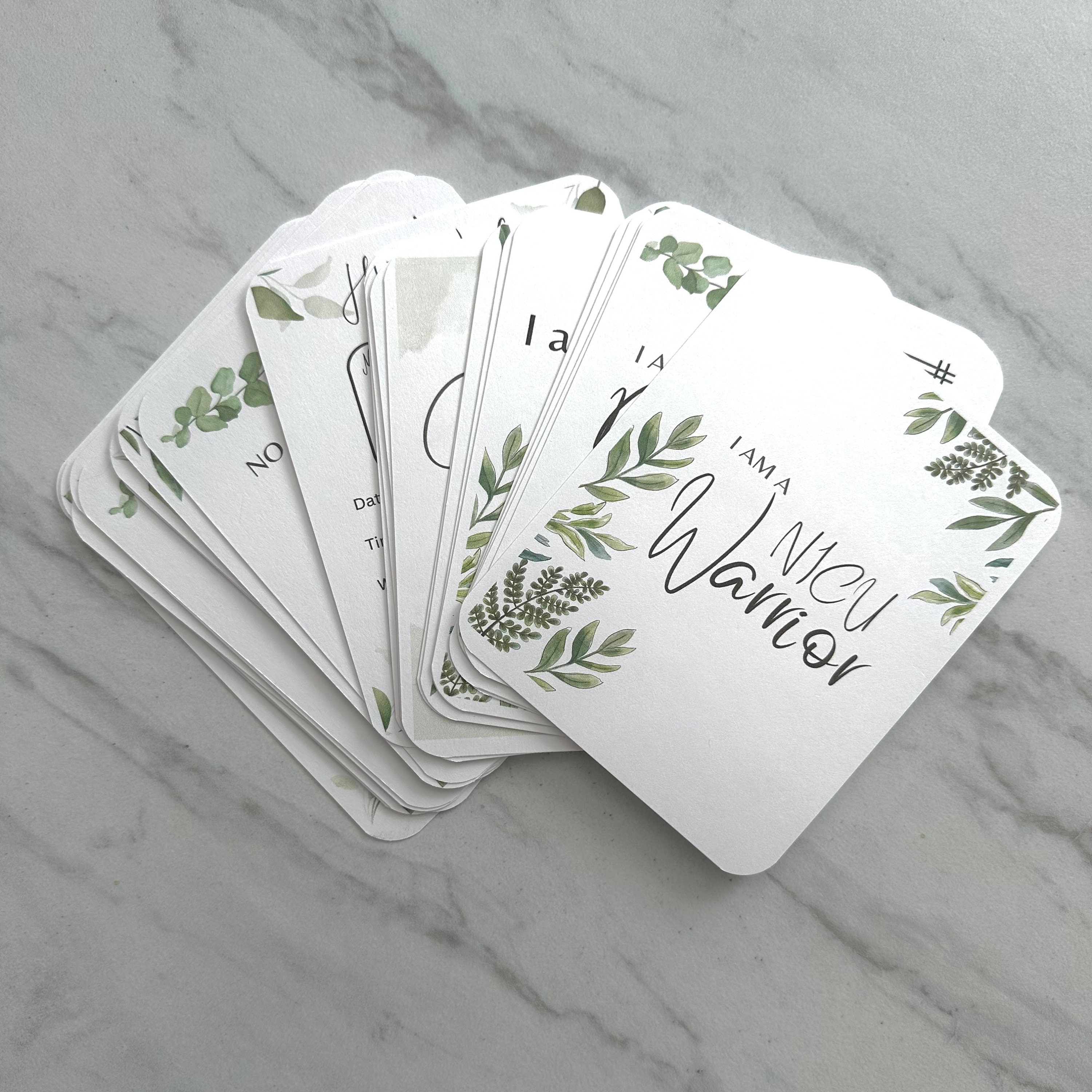 NICU Baby Milestone Cards // Preemie NICU Baby Milestone Cards ...